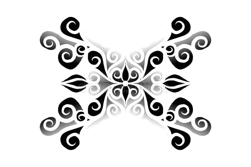 Beautiful Black and White Gradient Tribal Ethnic Batik Design Vector ...