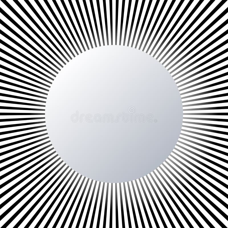 Beautiful Black and White Summer Sun Rays, Sun Burst Background with ...