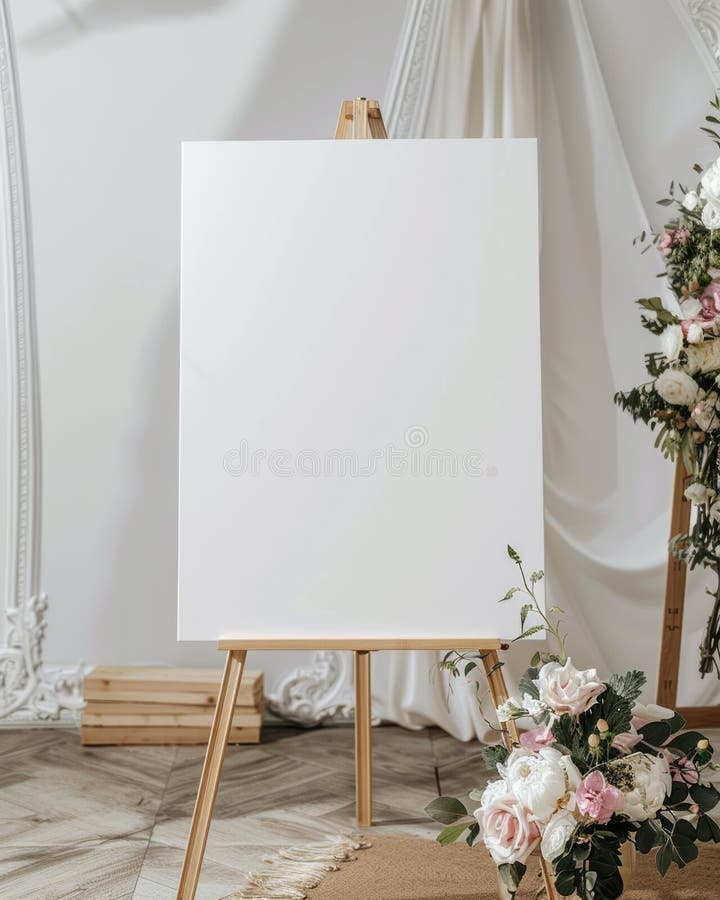 Beautiful Blank Poster Wedding Seating Chart Stock Image - Image of ...