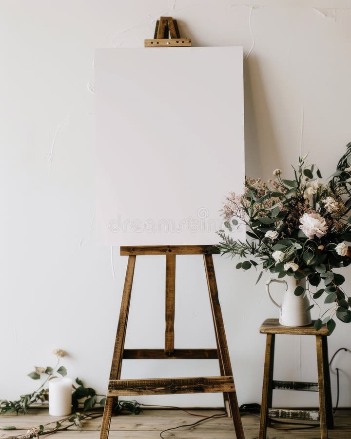 Beautiful Blank Poster Wedding Seating Chart Stock Image - Image of ...