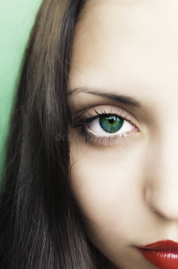 Beautiful woman in a hat stock photo. Image of long, eyes - 11786414