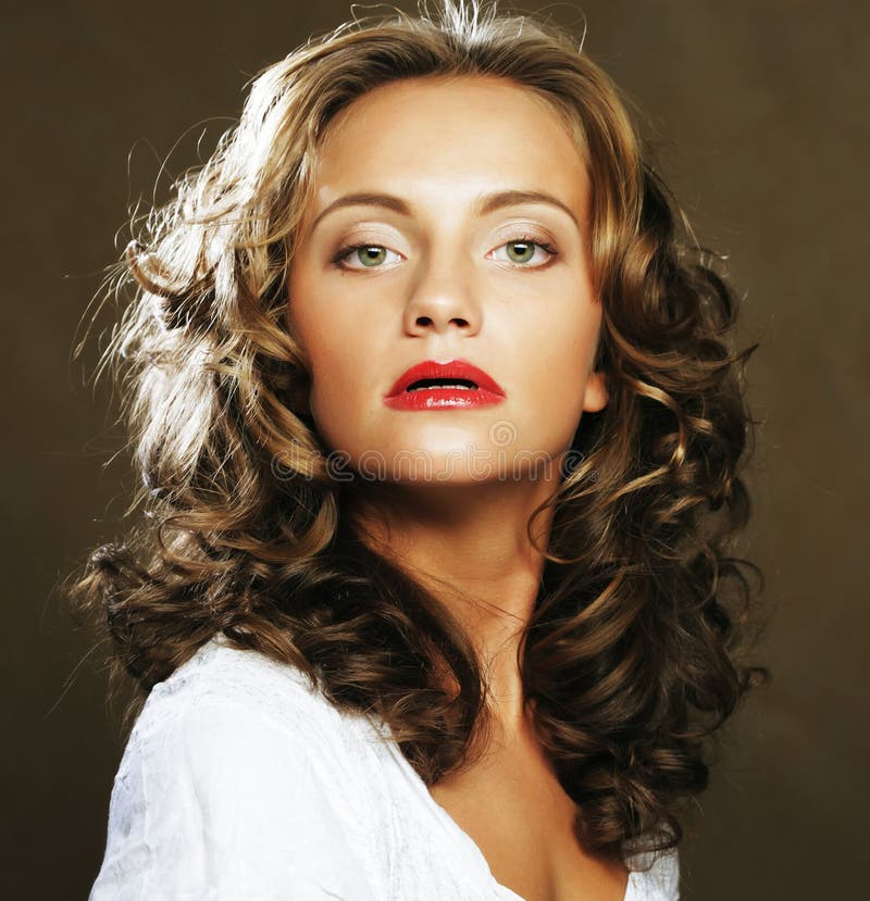 Beautiful blond woman stock image. Image of long, caucasian - 61428723