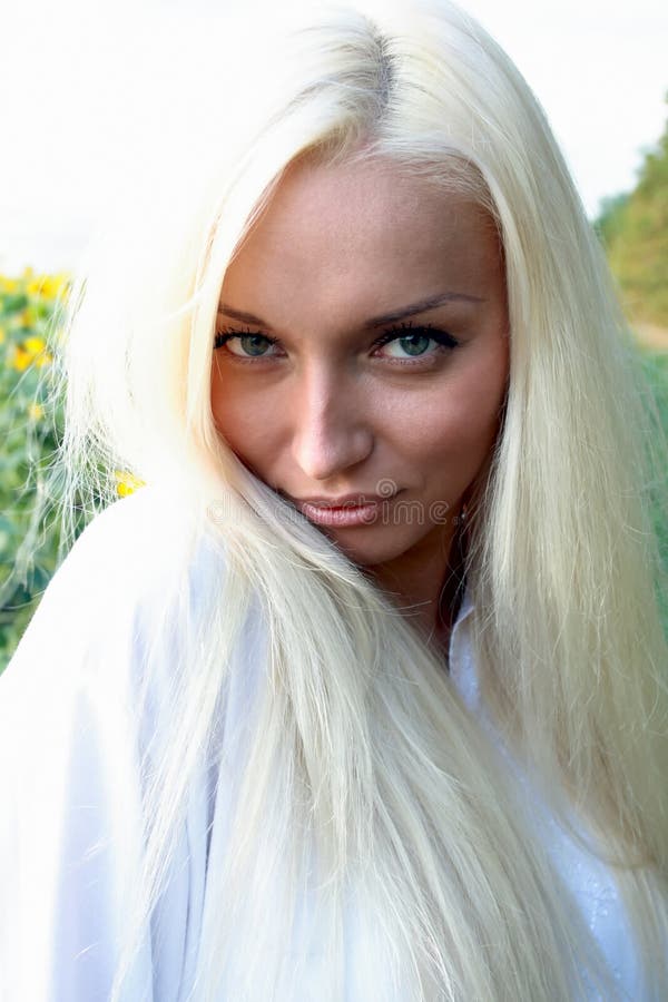 Beautiful blonde stock photo. Image of single, summer - 10385462