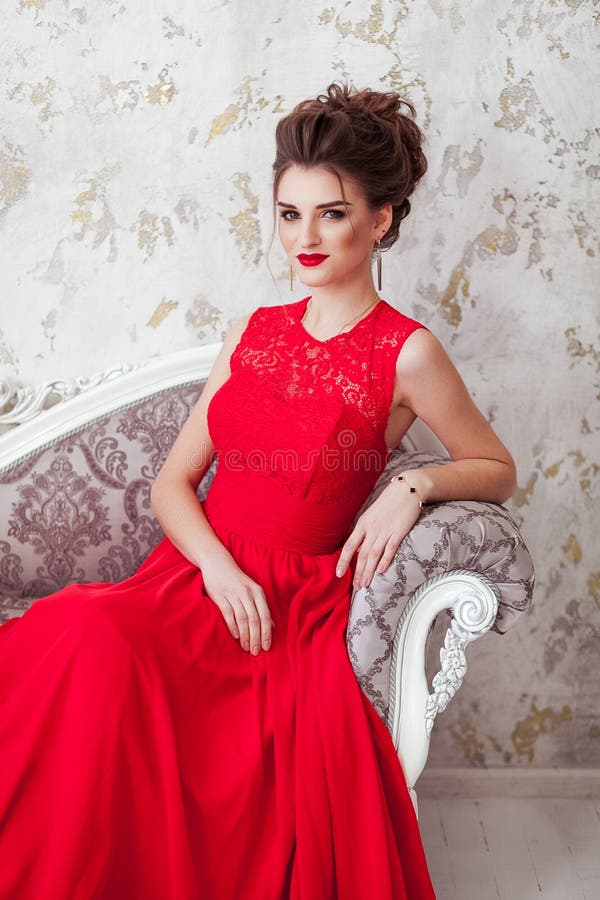 Beautiful Blonde Lady in Flower Field at Sunset Stock Image - Image of ...