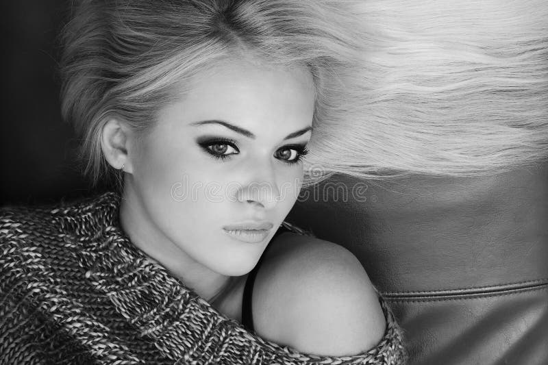 Beautiful blonde woman stock image. Image of style, girl - 28760815