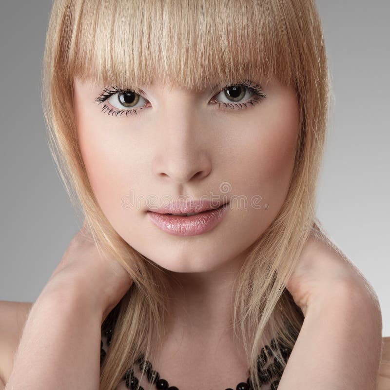 Beautiful Blonde Young Woman Stock Image - Image of hair, classic: 25915565