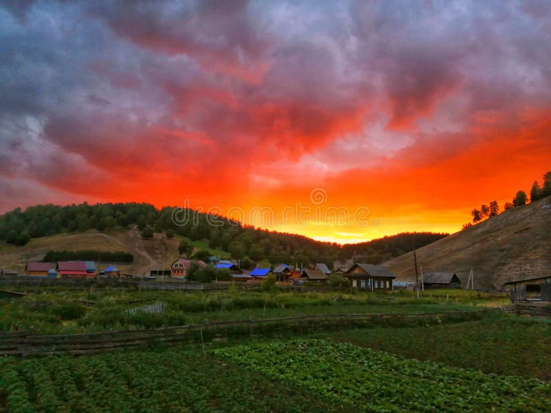 Bloody Sunset stock image. Image of dark, bloody, sunrise - 29478115