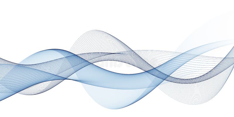 Blue Abstract Lines Swoosh Wave Smooth Wave Border Background Wave Blue ...