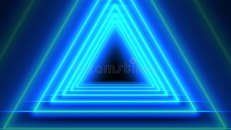 Beautiful Blue Abstract Neon Triangles Background 4k Stock Footage ...
