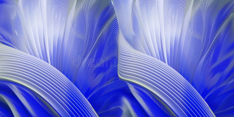 Beautiful Blue Abstract Waves Capturing Light and Motion in a Digital ...
