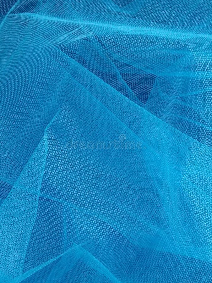 Beautiful Blue Background of Transparent Veil with Several Layers that ...