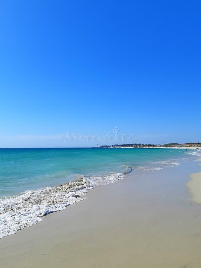 A Beautiful Blue Beach in Australia Stock Photo - Image of cloud ...
