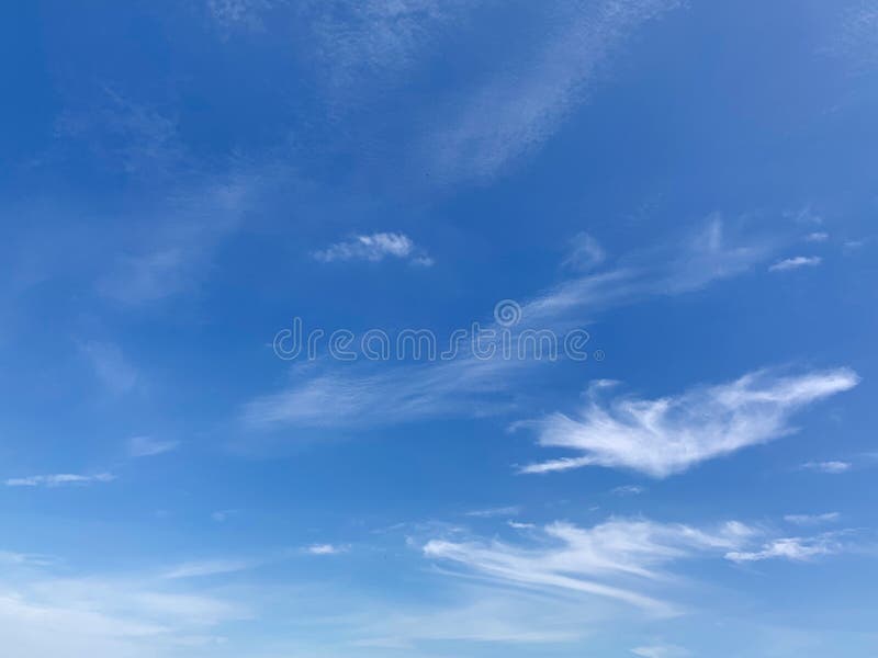 Beautiful of Blue Cloud Sky Background on Bottom View Stock Image ...