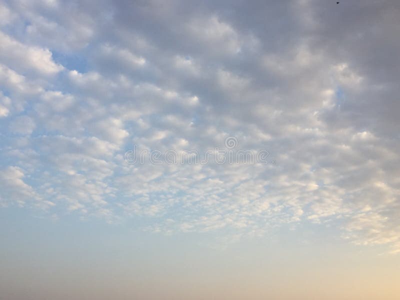 Beautiful Blue Clouds in the Sky on a Clear Weather Day Stock Photo ...