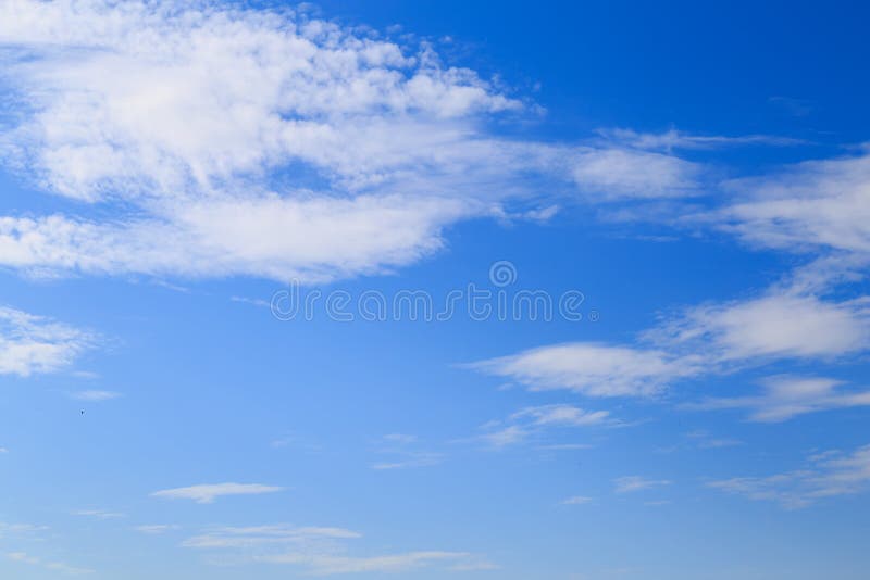Beautiful Blue Cloudy Sky in Windy Weather. Background or Blank Stock ...