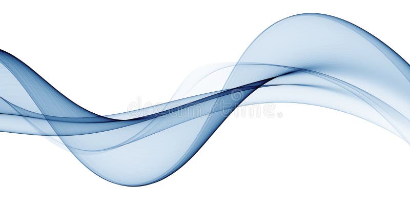 Blue Color Abstract Wave Design Element Stock Illustration ...