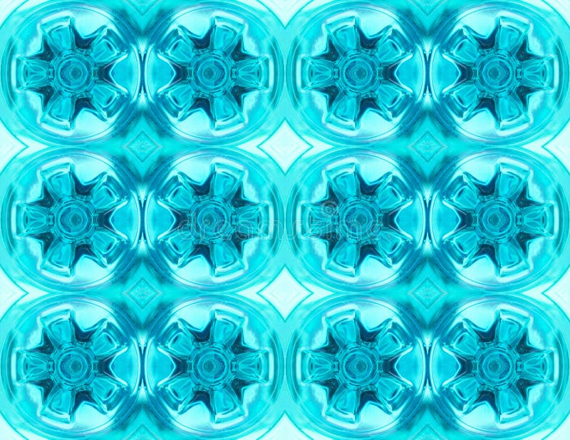 Beautiful Blue Crystal Block Glass Seamless Pattern Background 3D ...