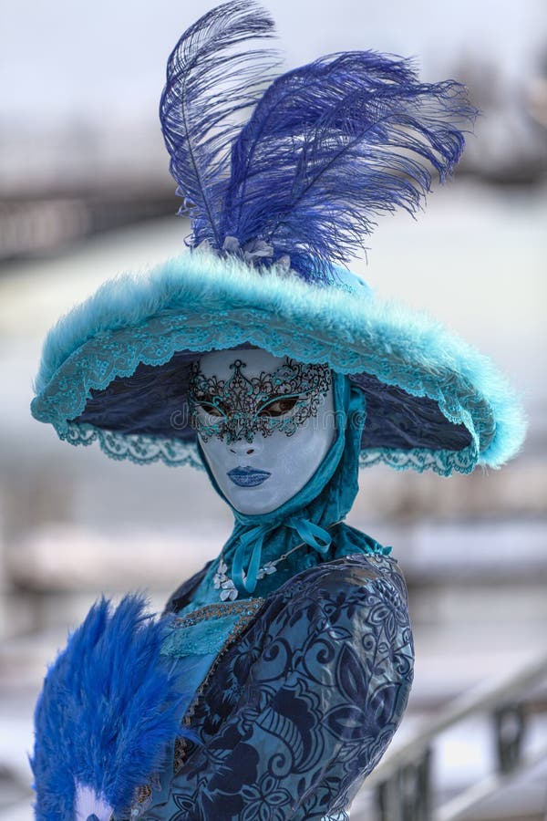 Beautiful Blue Disguise editorial photo. Image of carnival - 29477241