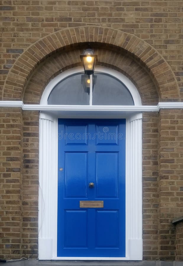 Beautiful Blue English Door. Door Texture Stock Photo - Image of blue ...