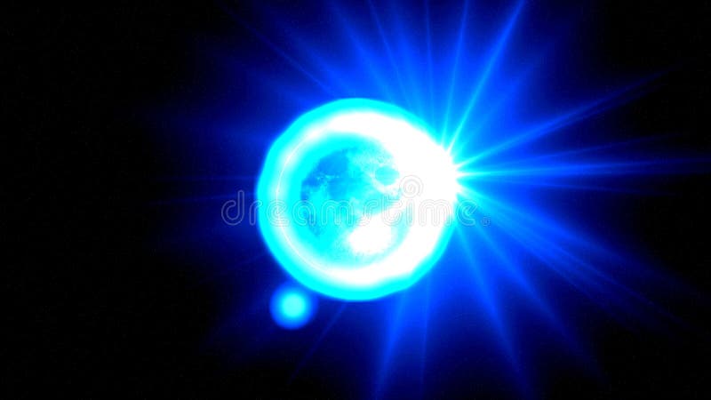 Beautiful Blue Flare Solar Eclipse Stock Photo - Image of natural, ring ...