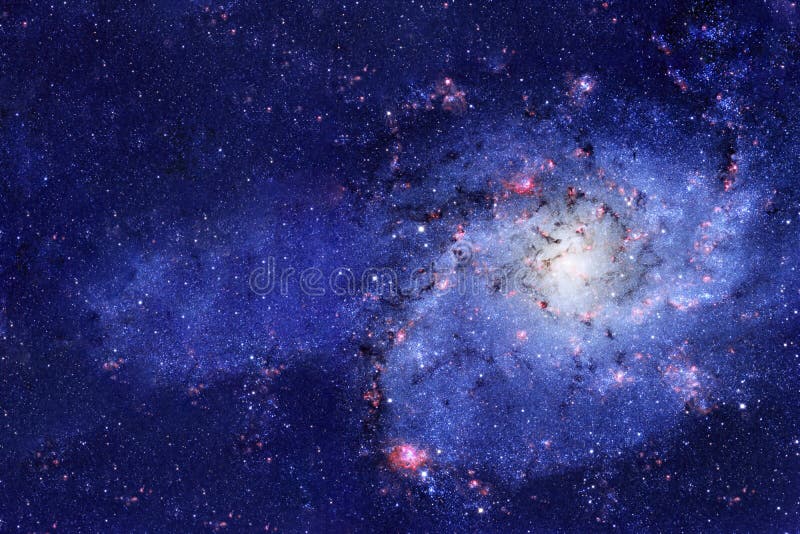 A Beautiful Blue Galaxy in Deep Space. Elements of this Image Furnished ...