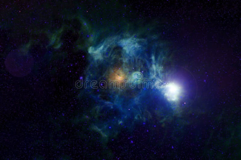 A Beautiful Blue Galaxy in Deep Space. Elements of this Image Furnished ...