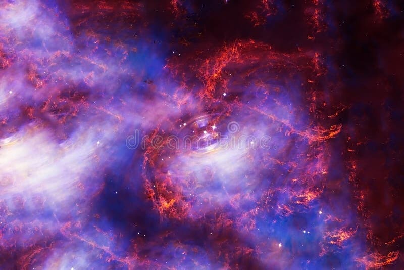 Beautiful Blue Galaxy in Deep Space. Elements of this Image Furnished ...