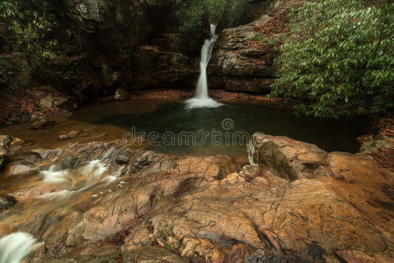 Beautiful Blue Hole Falls Flowing Down the Rocks during the Daytime ...