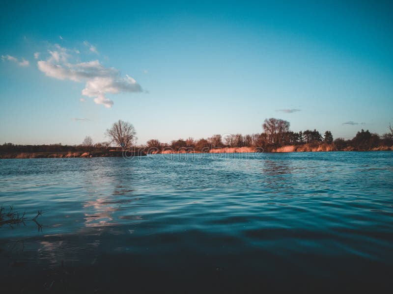Beautiful blue landscape stock photo. Image of white - 177697132