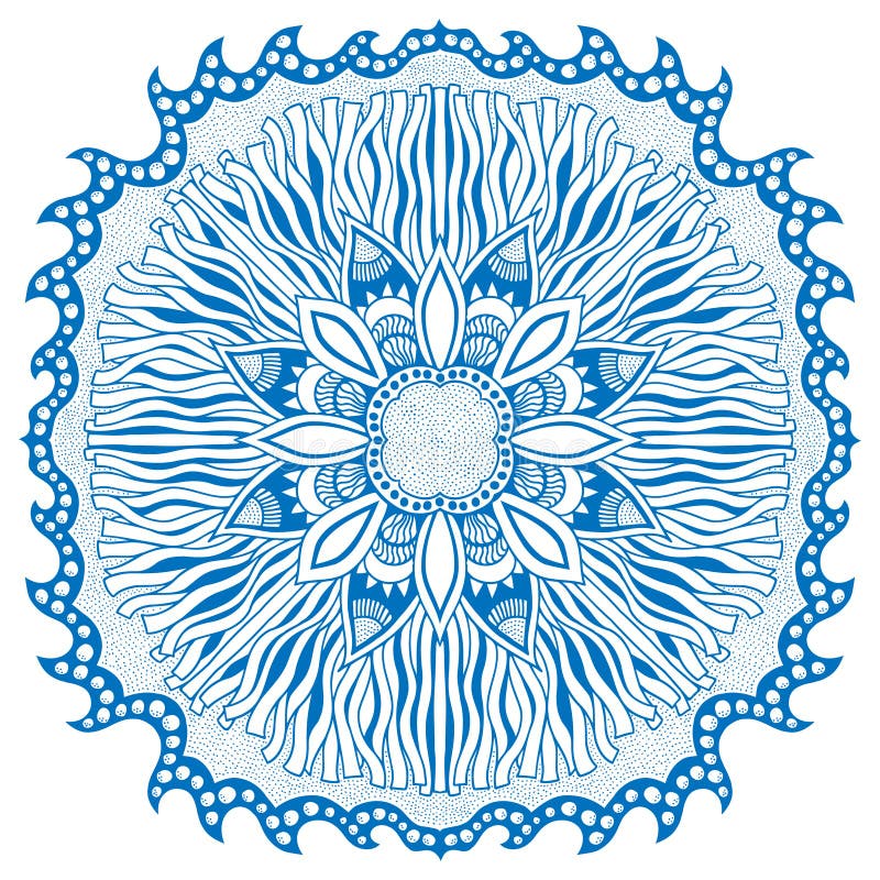 Blue Mandala Stock Illustrations – 98,418 Blue Mandala Stock ...