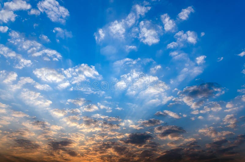 Beautiful blue morning stock photo. Image of light, cloud - 37562280