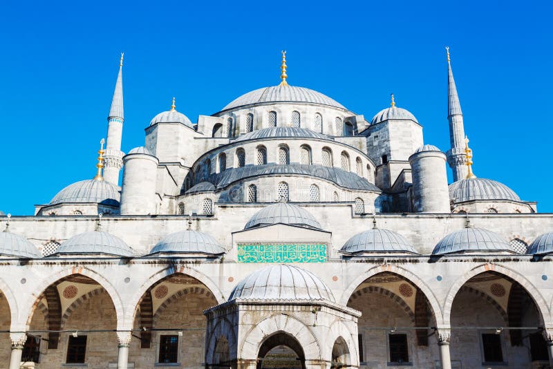 Beautiful Blue Mosque stock image. Image of dome, architecture - 25672583