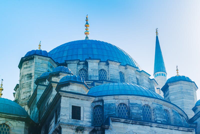 Beautiful Blue Mosque stock image. Image of islamic, exterior - 25672627