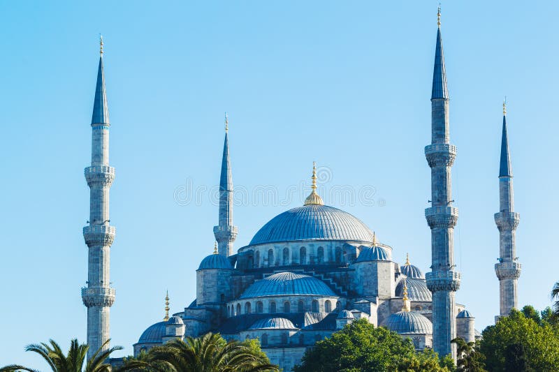 Beautiful Blue Mosque stock image. Image of blue, basilica - 25672633