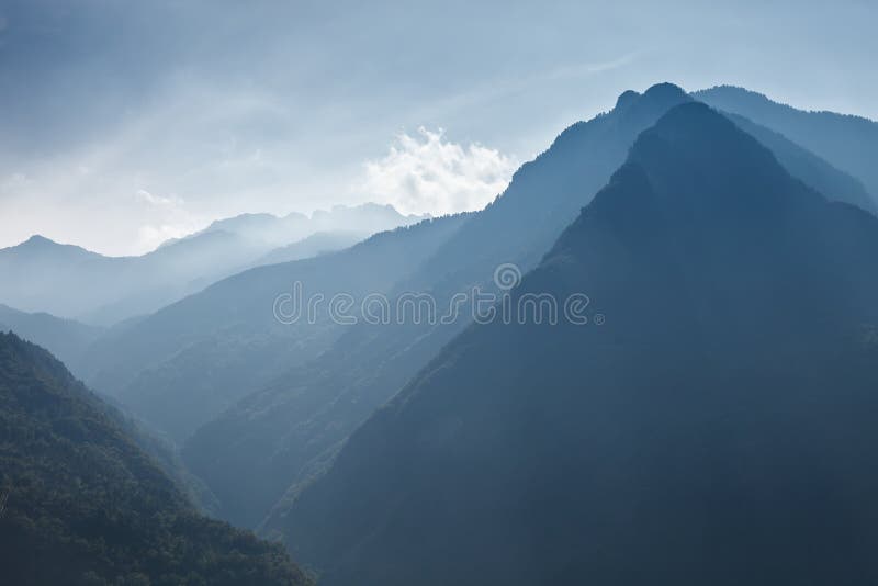 Beautiful Blue Mountains of Austria Stock Photo - Image of scenery ...