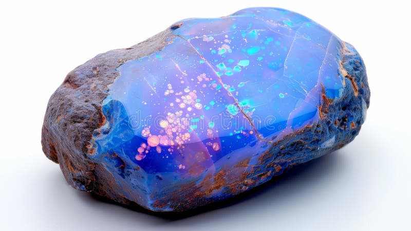 Beautiful Blue Opal Rock Showcasing Vibrant Colors and Unique Patterns ...