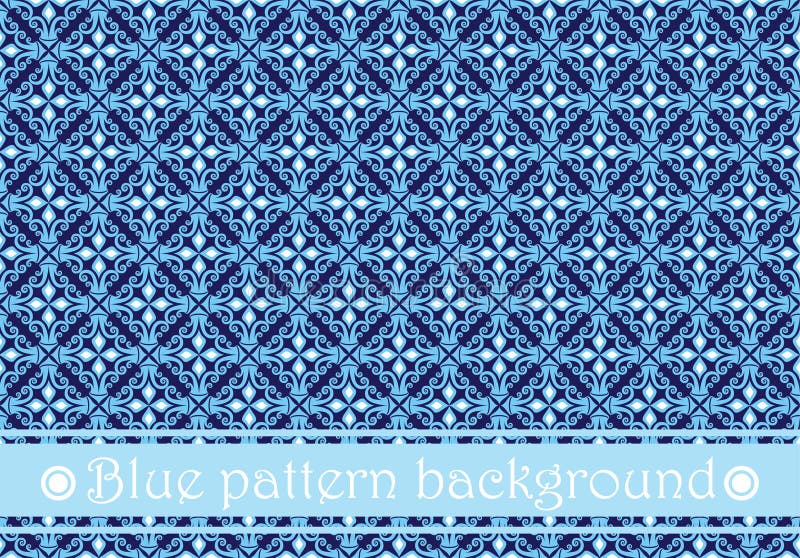 Beautiful Blue Pattern Backgrounds Stock Vector - Illustration of ...