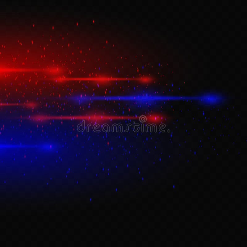 Beautiful Blue-red Neon Glowing Lines and Rays with Glitter and Bright ...