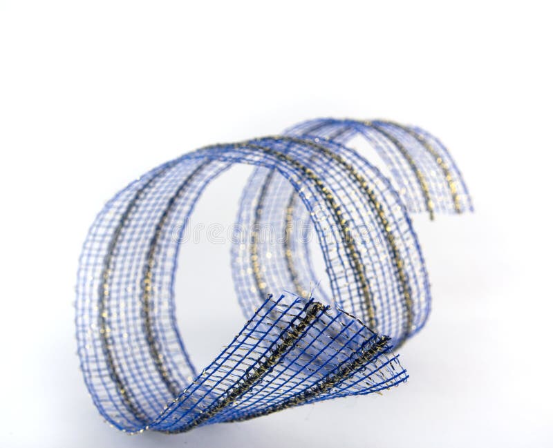 Beautiful blue ribbon stock photo. Image of element, holiday - 12375754