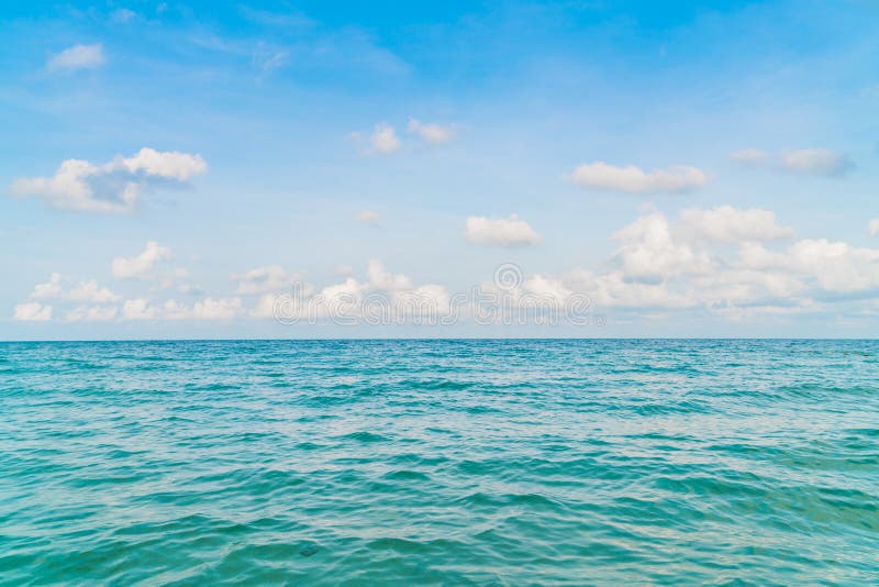.Beautiful Blue Sea and Sky Stock Photo - Image of shore, airy: 74309076