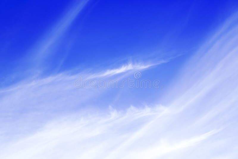 Blue sky wavy clouds stock photo. Image of abstract - 199318296