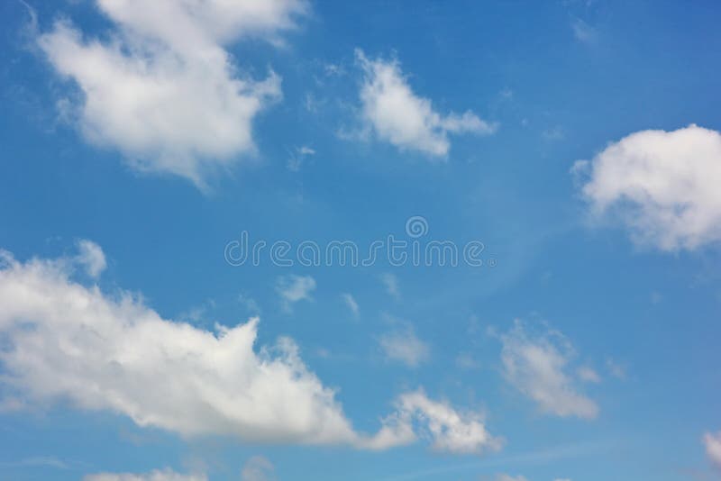 The Beautiful Blue Sky Abstract White Cloud Shape . Stock Photo - Image ...