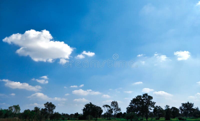 Beautiful Blue Sky Background in the Day Stock Image - Image of outdoor ...