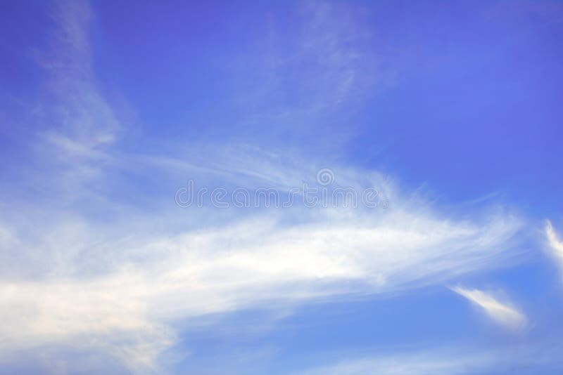 Beautiful Blue Sky Background with Translucent Clouds. a Beautiful ...