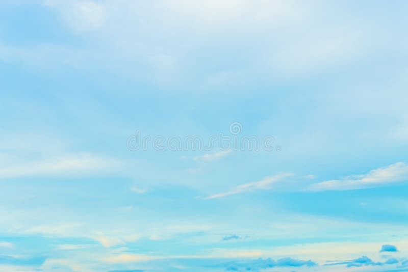 The Sky is a Small Cloud Floating in the Sky. Stock Photo - Image of ...