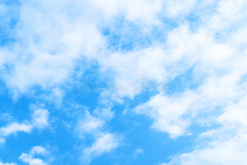 Beautiful Blue Sky Background with White Cloud. Abstract Nature ...