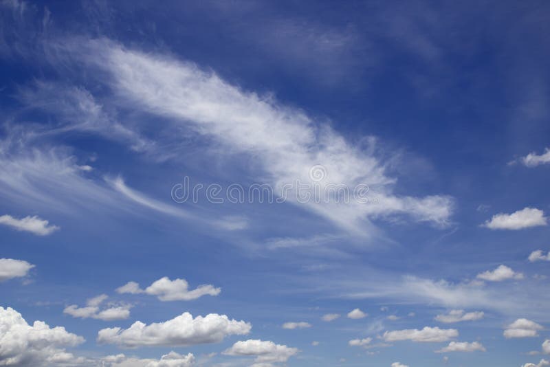 Beautiful Blue Sky on a Bright Day Stock Photo - Image of freedom ...