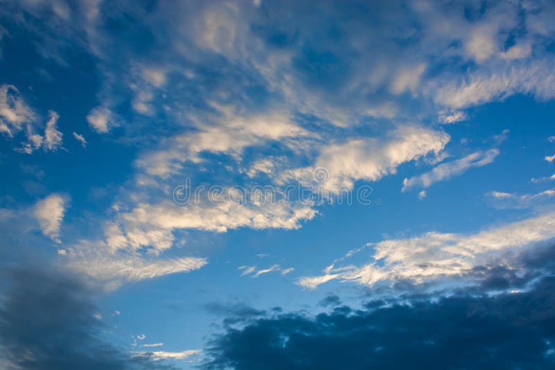 Beautiful Blue Sky with Clouds Stock Image - Image of abstract, texture ...