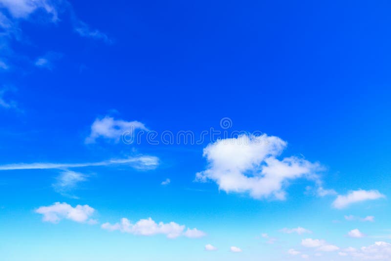 Fuzzy Cloud on the Blue Sky Stock Photo - Image of beauty, climate ...