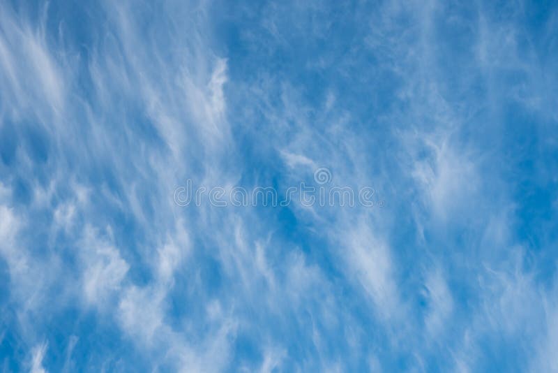 Beautiful Blue Sky with Clouds Background, Windy Day Stock Image ...